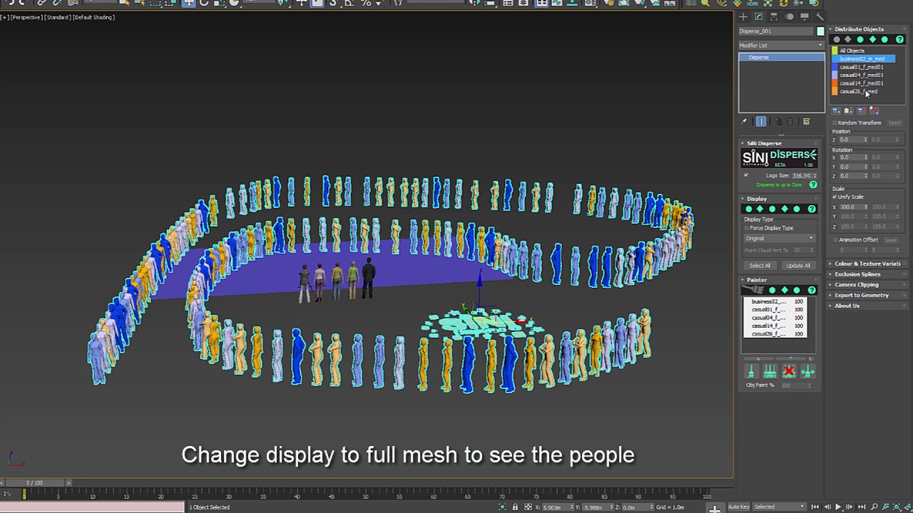 3ds Max plugin Disperse - Point Cache Animation