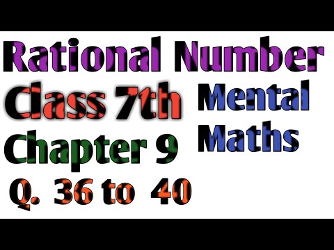 Practice Questions: Rational Numbers - 6 Video Lecture - Class 7