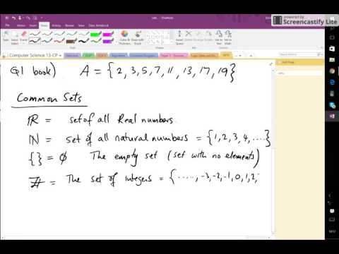 Dr David Wild, Head of Computer Science, Sherborne School. Sets in Computer Science Part 1