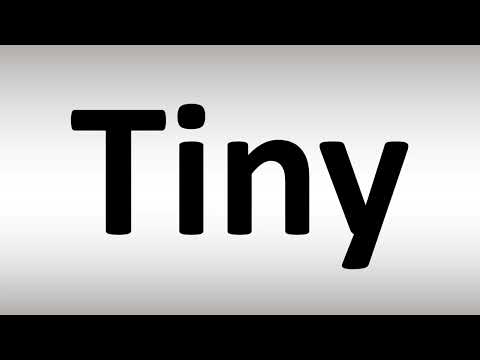 How to Pronounce Tiny