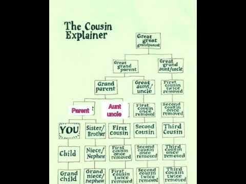 cousins explained chart