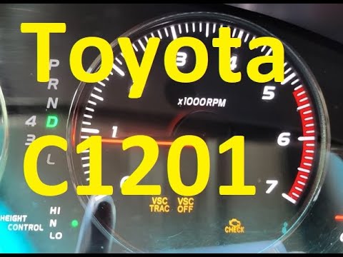 Causes and Fixes Toyota C1201 Code: Engine Control System Malfunction