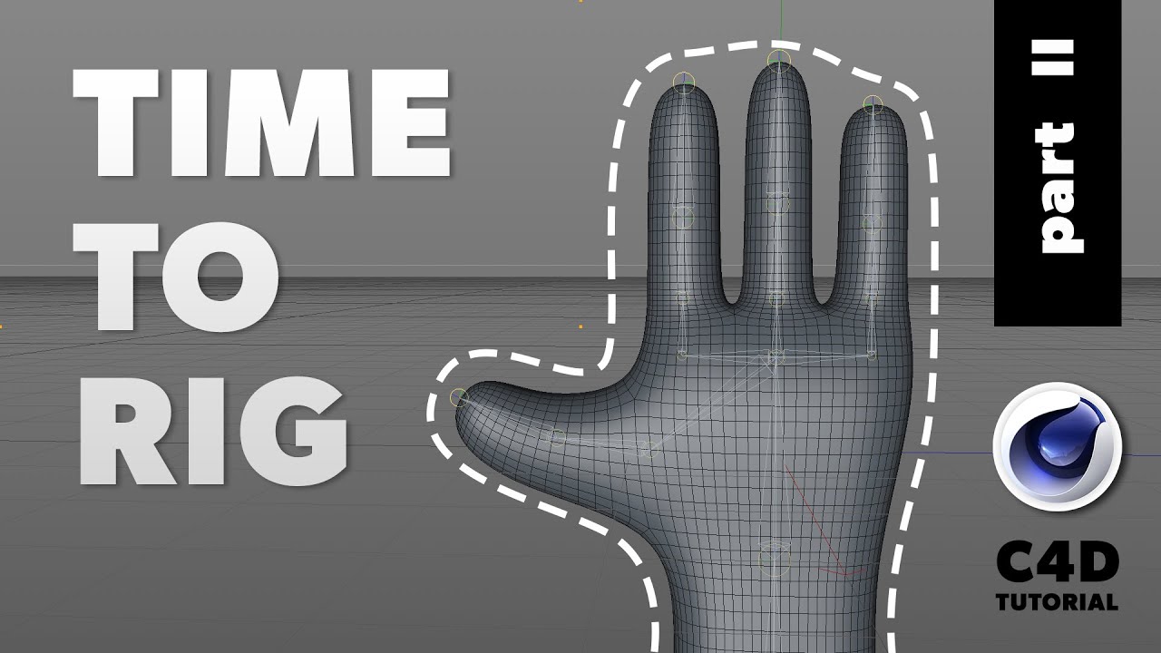 C4D Tutorial - Rig a Hand - Part 2