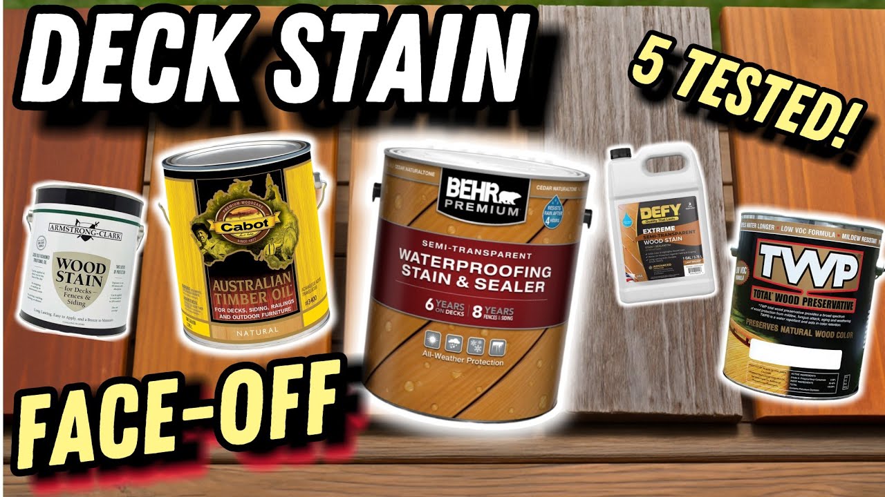 The Best Deck Stain?  We Tested 5 to Find Out