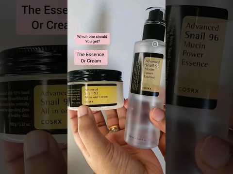 Cosrx Essence or Cream ? Which Should You Get ? #skincareshorts #cosrx #shorts