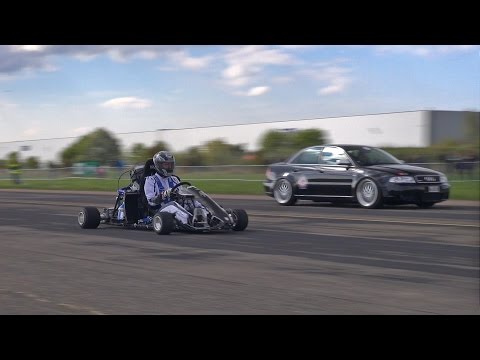 230 HP Mega-Kart Drag Races Two 1,000 Plus HP Cars and Mega-Wins ...