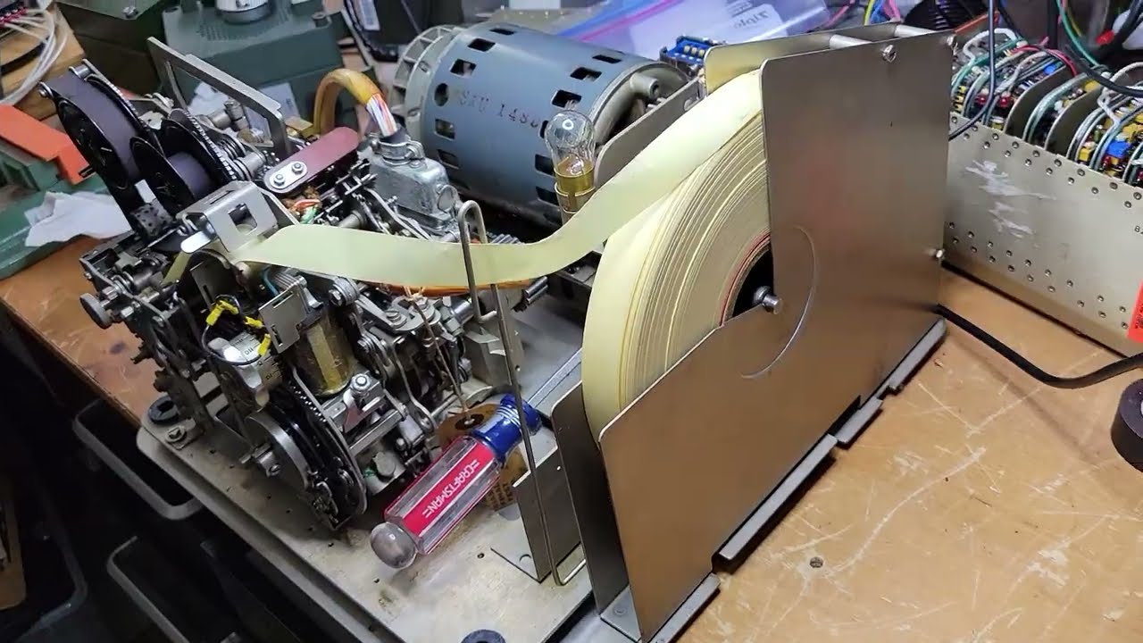 Quick video: Teletype Model 28 Read Only Typing Reperforator (ROTR)