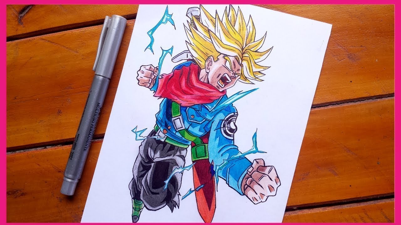 Cómo dibujar los trunks del futuro ssj Furia 🔥