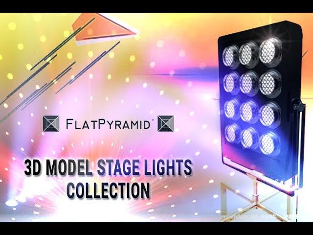 Stage lights Collection 3D Model - FlatPyramid