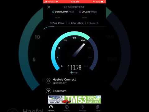 Spectrum internet speed test