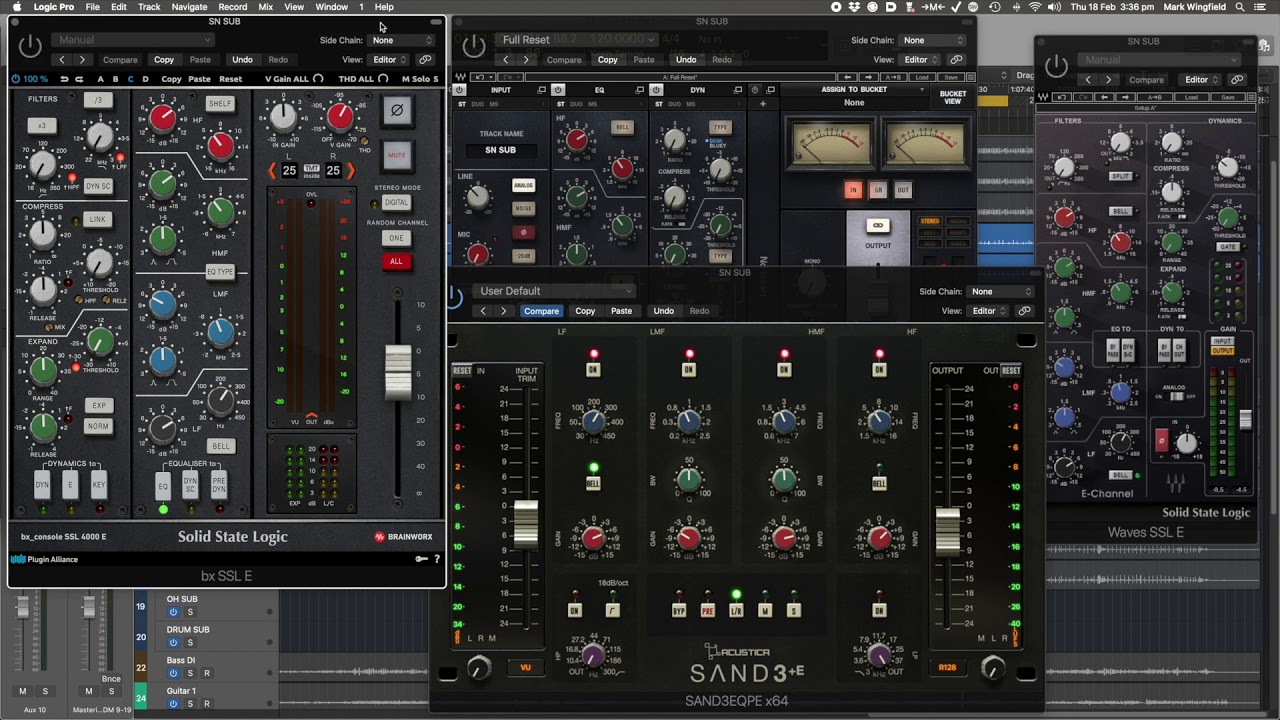 Best SSL emulations ever? Part 2 Shootout Brainworx, CLA Mix Hub, Acustica Sand 3 on Snare