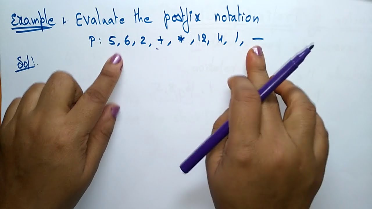 Evaluation of Postfix Expression | Examples | DS | Data Structures | Lec-20 | Bhanu Priya