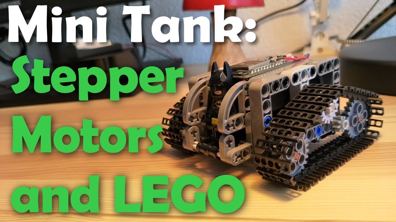 Mini Tank built with LEGO and Stepper Motors