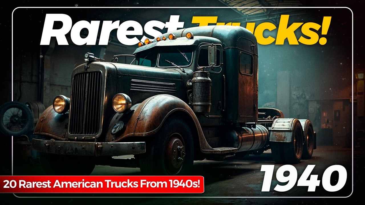 20 RAREST American Old Trucks From The 1940s, We Want Back! 🚛✨