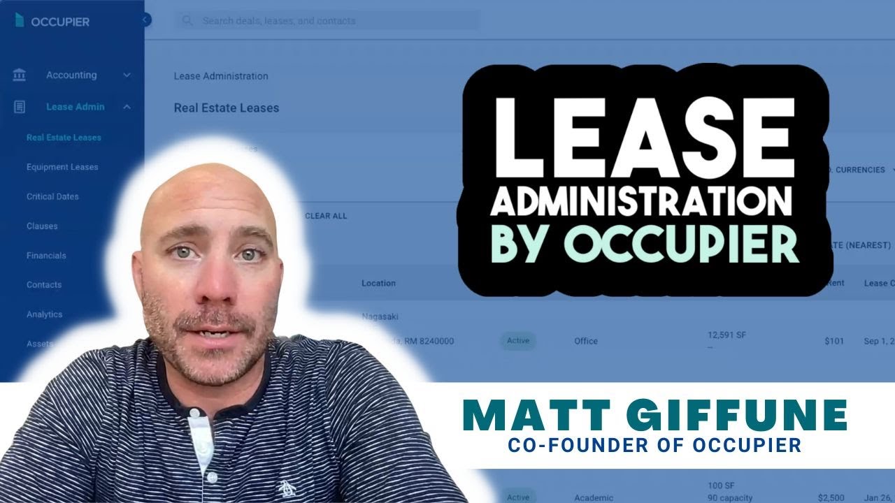 Lease Administration Management Software by Occupier