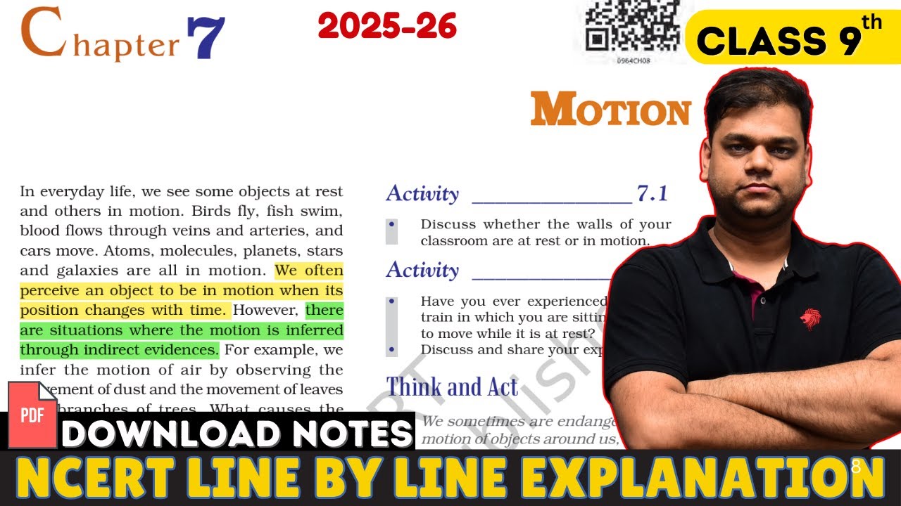 Motion - Class 9 Science Chapter 7 | 2025-26 Session | Full Chapter