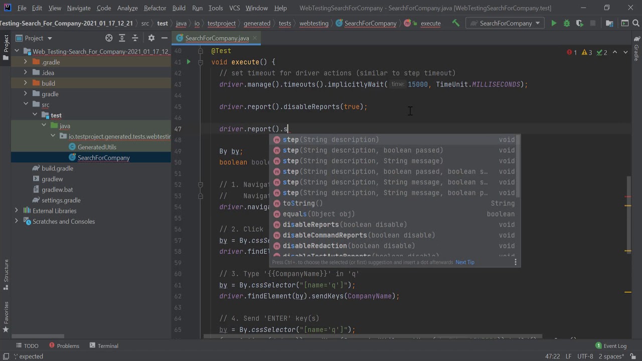 Develop Selenium and Appium Java Tests using the TestProject OpenSDK