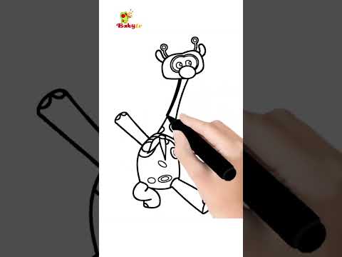 How to Draw Jolie Giraffe π¨ | Coloring and Drawing for Kids #shortskids