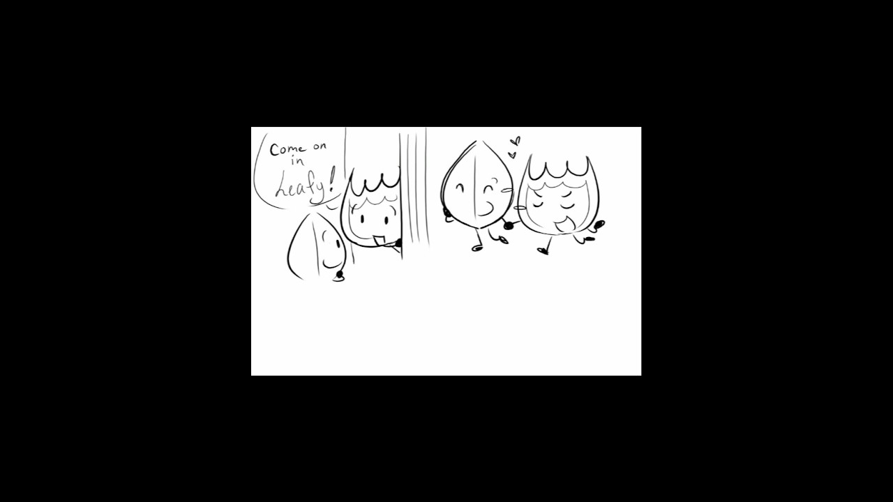 Firey And Leafy's Date (Fireafy) [BFDI Art]