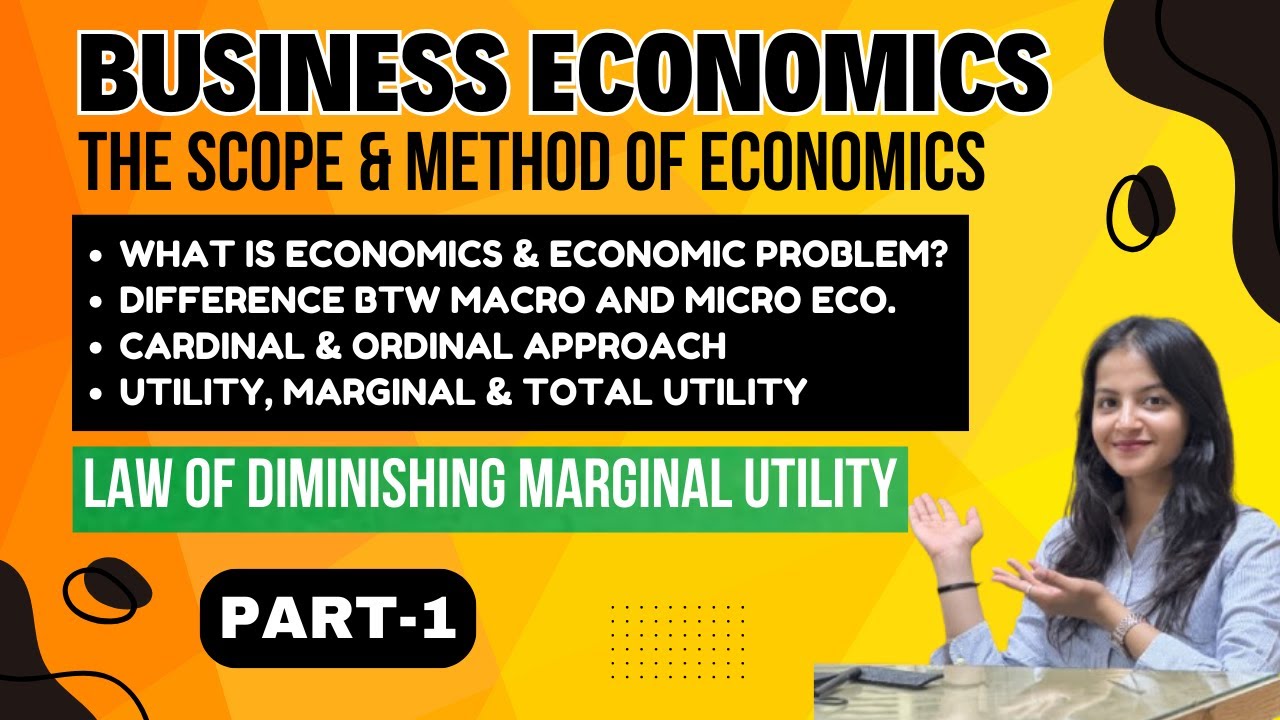 Business Economics| Key Concepts & Law of Diminishing Marginal Utility (Part-1)
