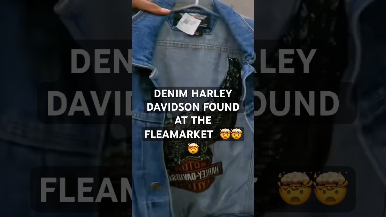 FOUND THIS COOL #harleydavidson #denim #jacket at the #fleamarket #thrifting #vintage #depop #ebay