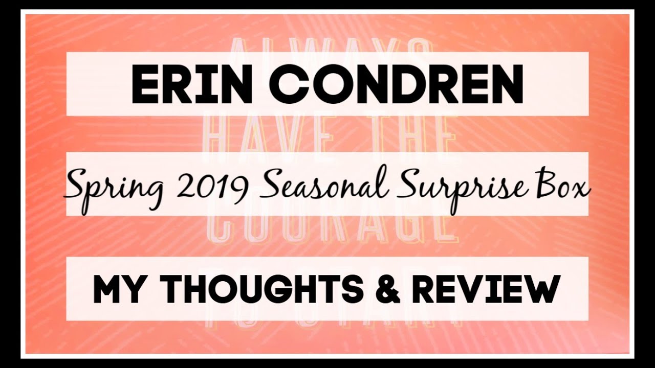 Erin Condren Seasonal Surprise Box | Spring 2019 | My Honest Thoughts!