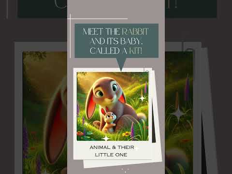 Rabbit & Kit | Animals babies | Animals and their babies | Baby animals #animalbabies
