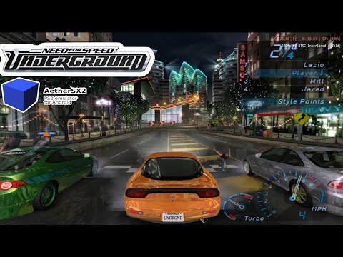 Need For Speed Underground Aethersx2 PS2 Emulator Gameplay Test And Lag FiX Settings ||
