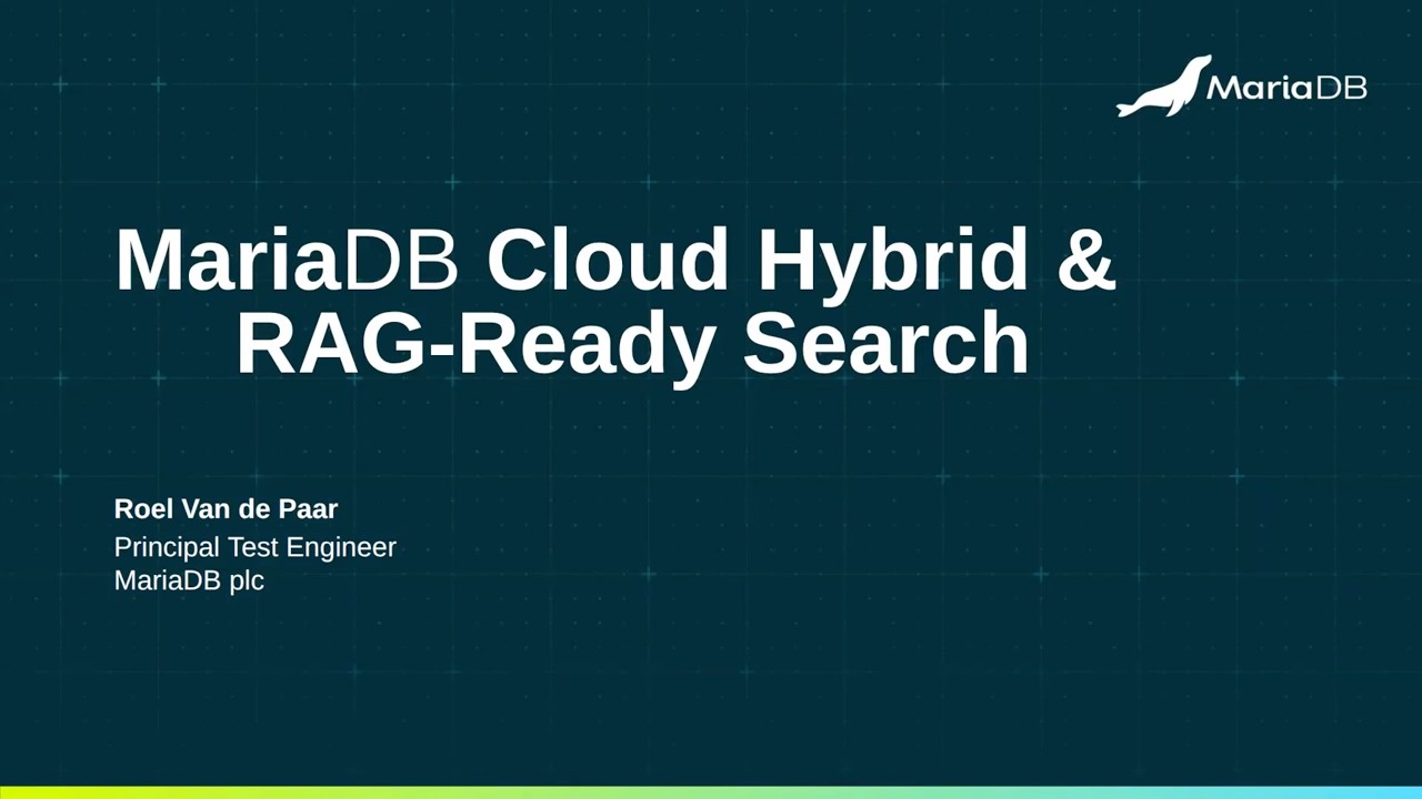 How to Build a Hybrid RAG App with MariaDB Cloud Vector Search & MCP