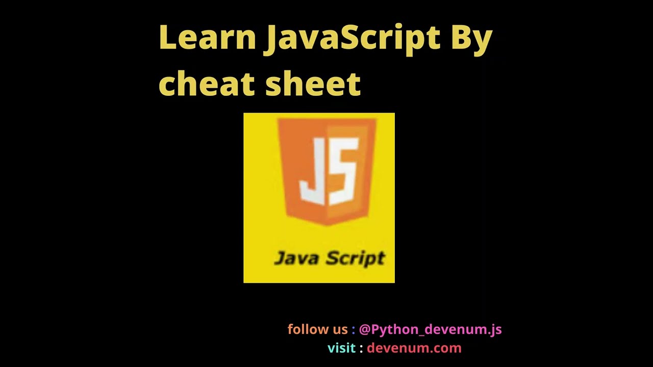 #shorts Learn JavaScript Faster by cheat sheet.