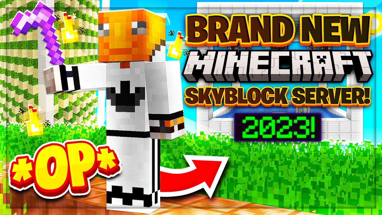 BRAND NEW MINECRAFT SKYBLOCK SERVER 2023! | | Minecraft Skyblock Server Java + Bedrock Edition