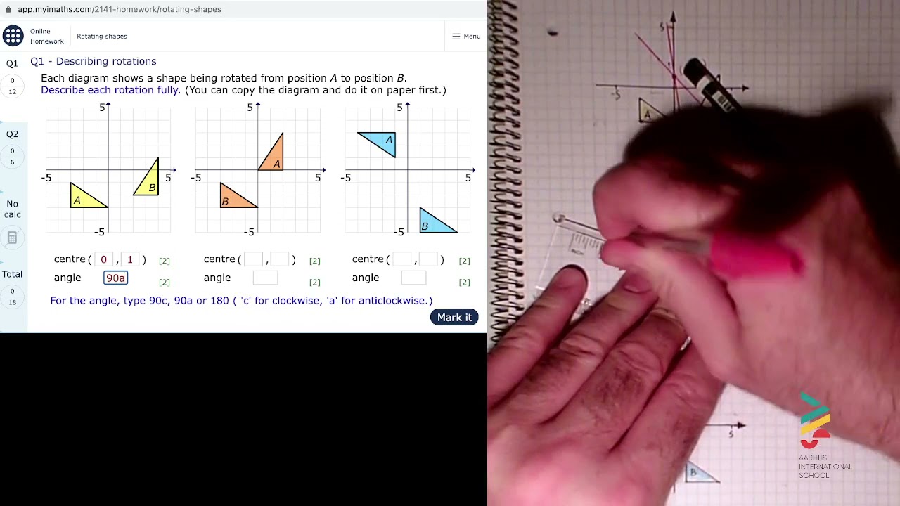 MyiMaths Rotating Shapes Q1