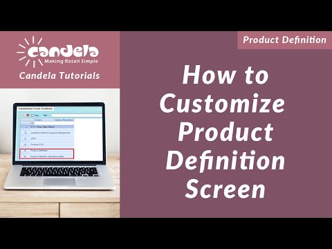 Retail Software: How to Customize Product Definition Screen