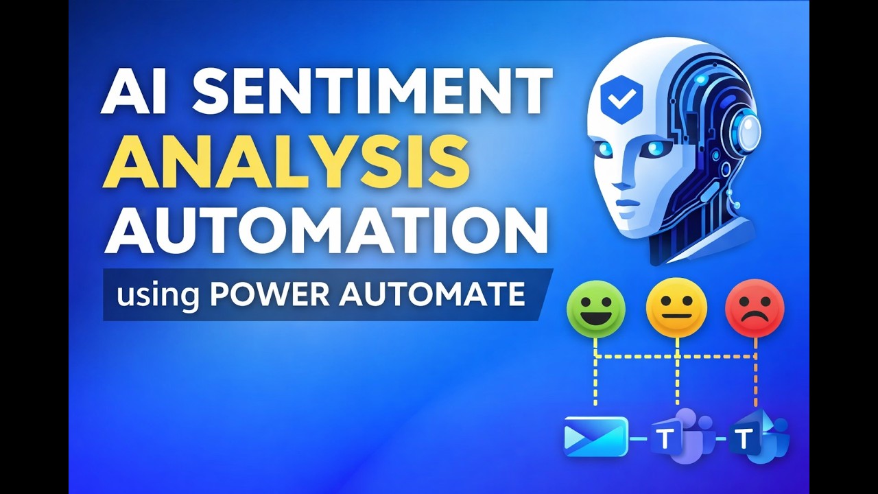 AI Sentiment Analysis Automation using Power Automate | Customer Feedback Analysis