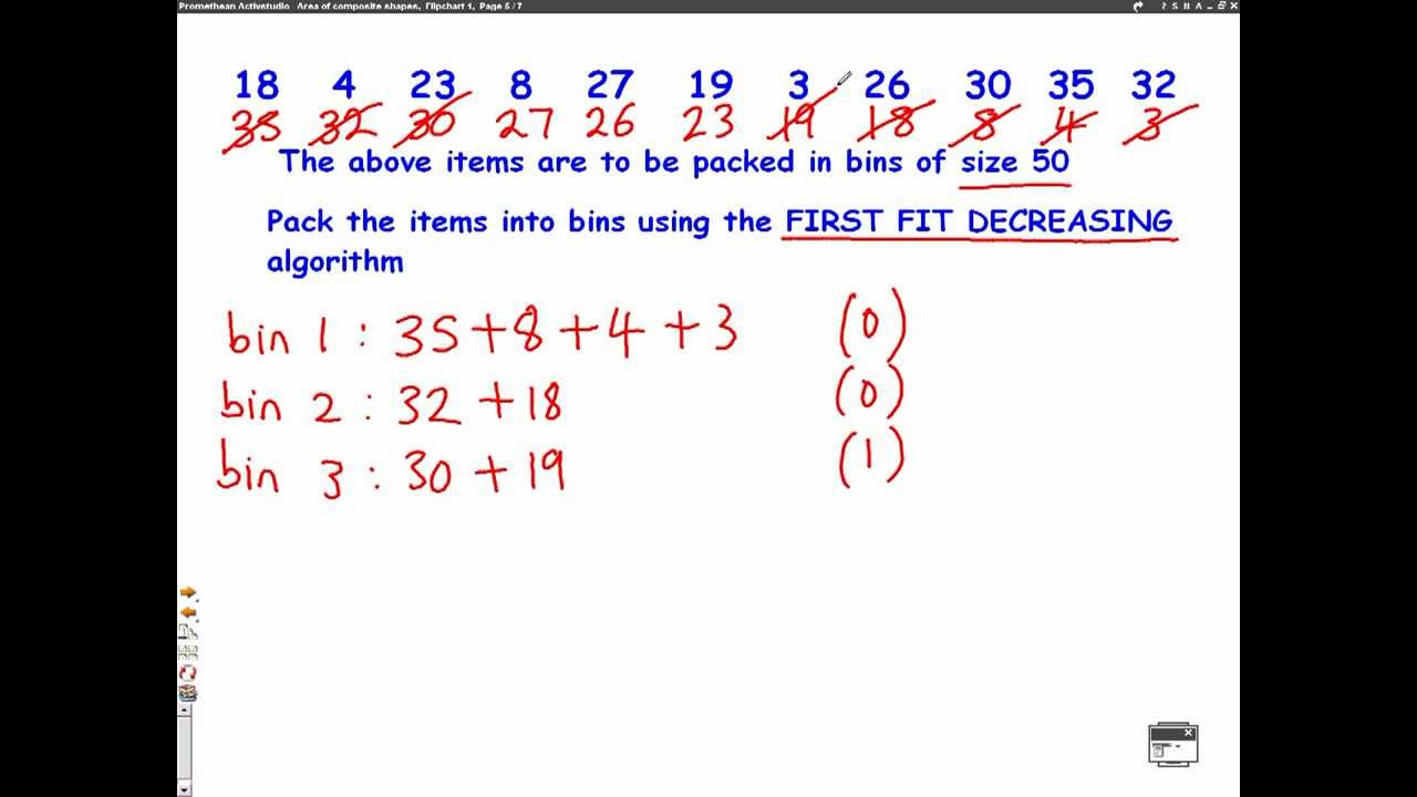 D1 Bin Packing mathscast