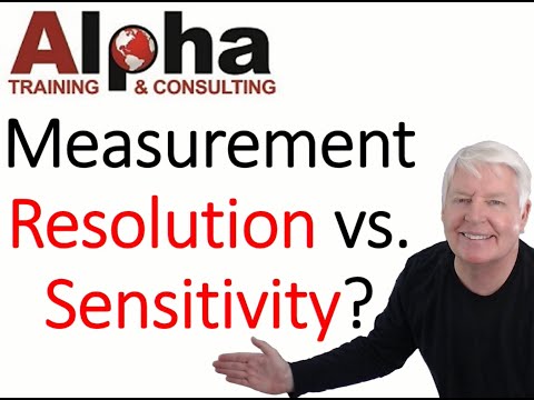 Measurement Resolution vs Sensitivity