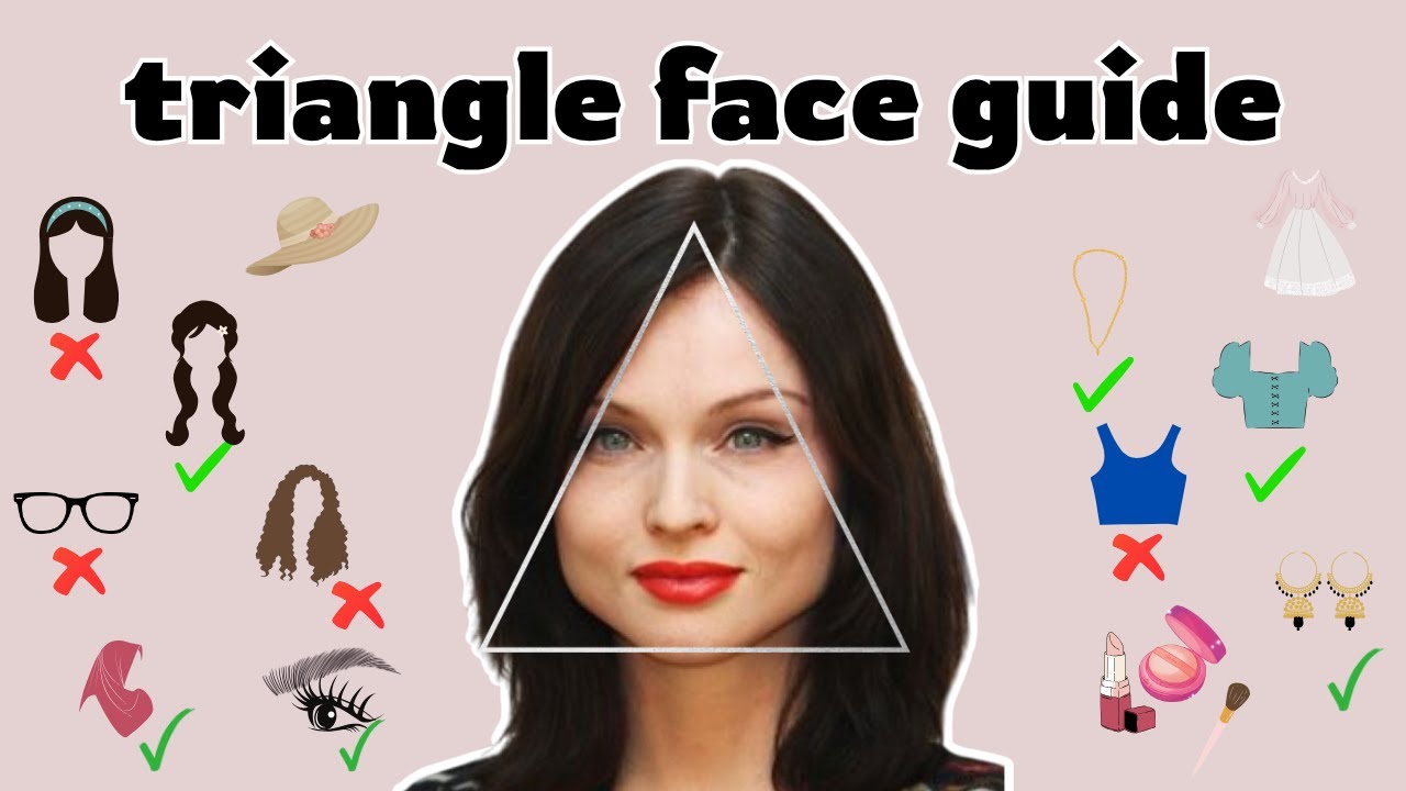 the full Triangle face guide ( glow up tips ✨​)