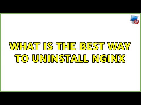 Ubuntu: What is the best way to uninstall nginx