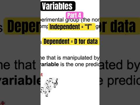The Scientific Method: Part 4 🌹 Independent vs Dependent Variable - see part 5 #science