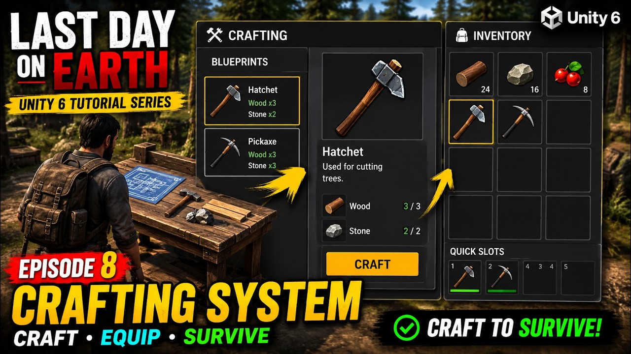 Crafting & Inventory System in Unity 6