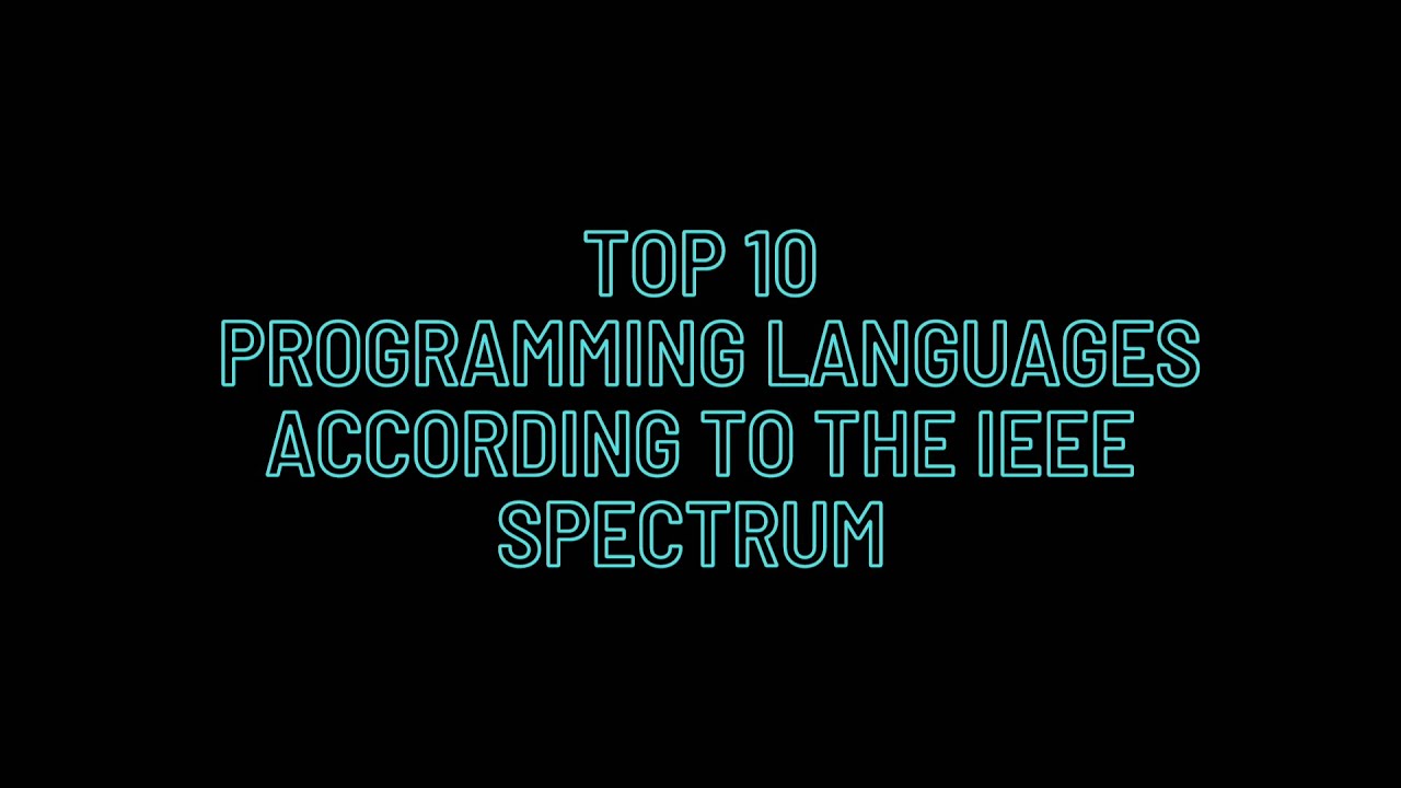 Top 10 Programming Languages | 2021 | IEEE Spectrum