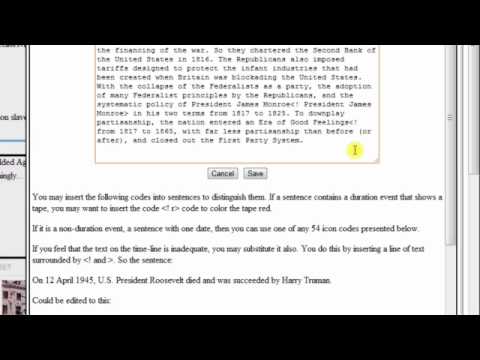 Documentation Wiki Timelines