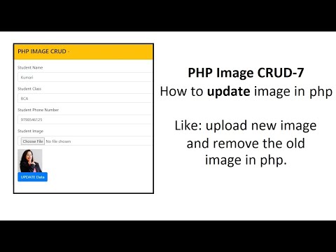 Learn PHP Image CRUD 7 How to update image and remove the old image from folder in php - Mind Luster