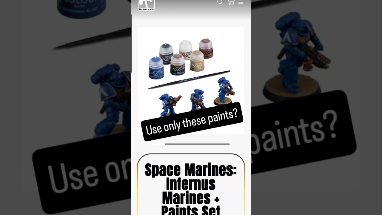 Infernus Marine with the Starter Set Paints! #warhammer #warhammer40k #ultramarines