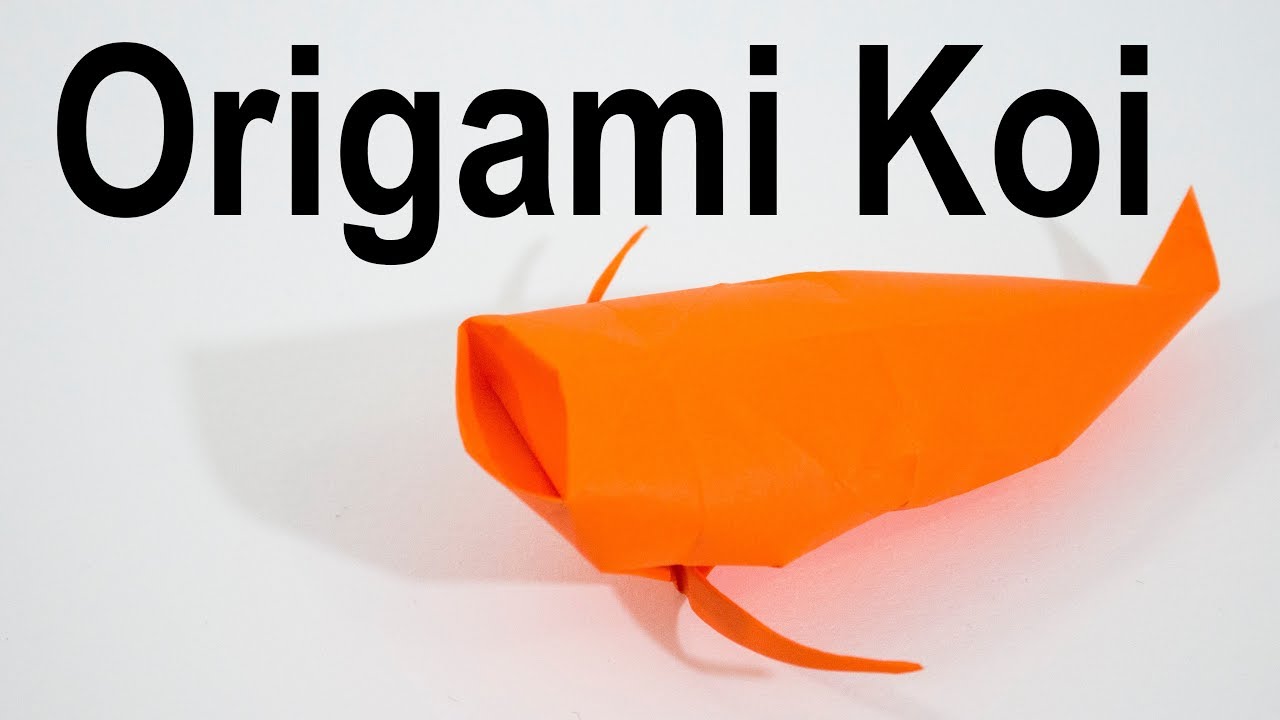 Origami Koi Fish Tutorial (Traditional)