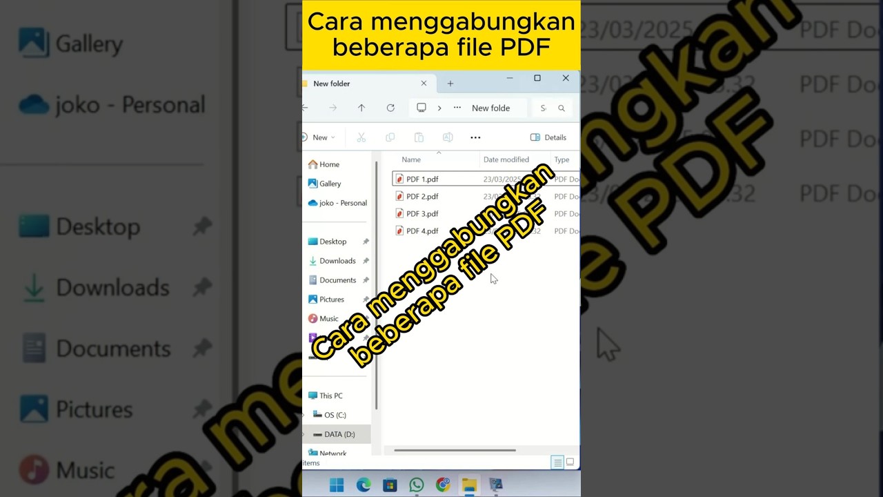 Cara menggabungkan beberapa file PDF offline #pdffiles #pdf