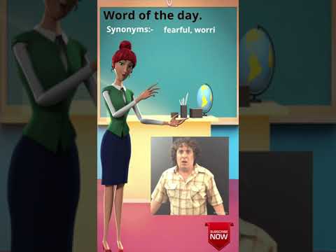 Word of the day Apprehensive | By Native Vocabulary #short
