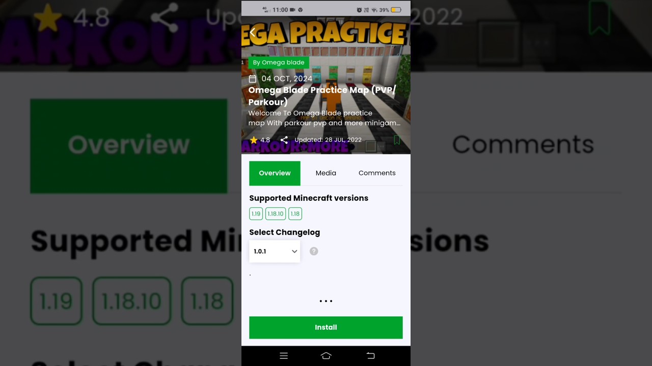 Best pvp practice map in mcpedl  #shorts #minecraft #viral #trending