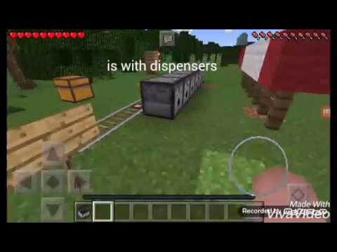How to use a detector rail minecraft PE