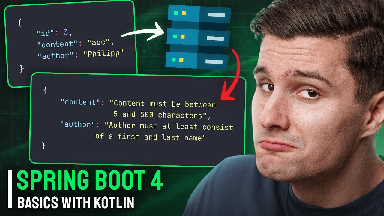 Validating Requests With Spring Validation - Spring Boot 4 Basics With Kotlin